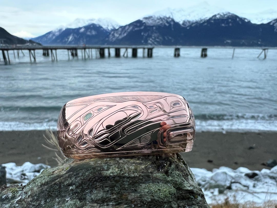 Raven Steals Light Bracelet: Tlingit Formline Jewelry, Northwest Coast ...