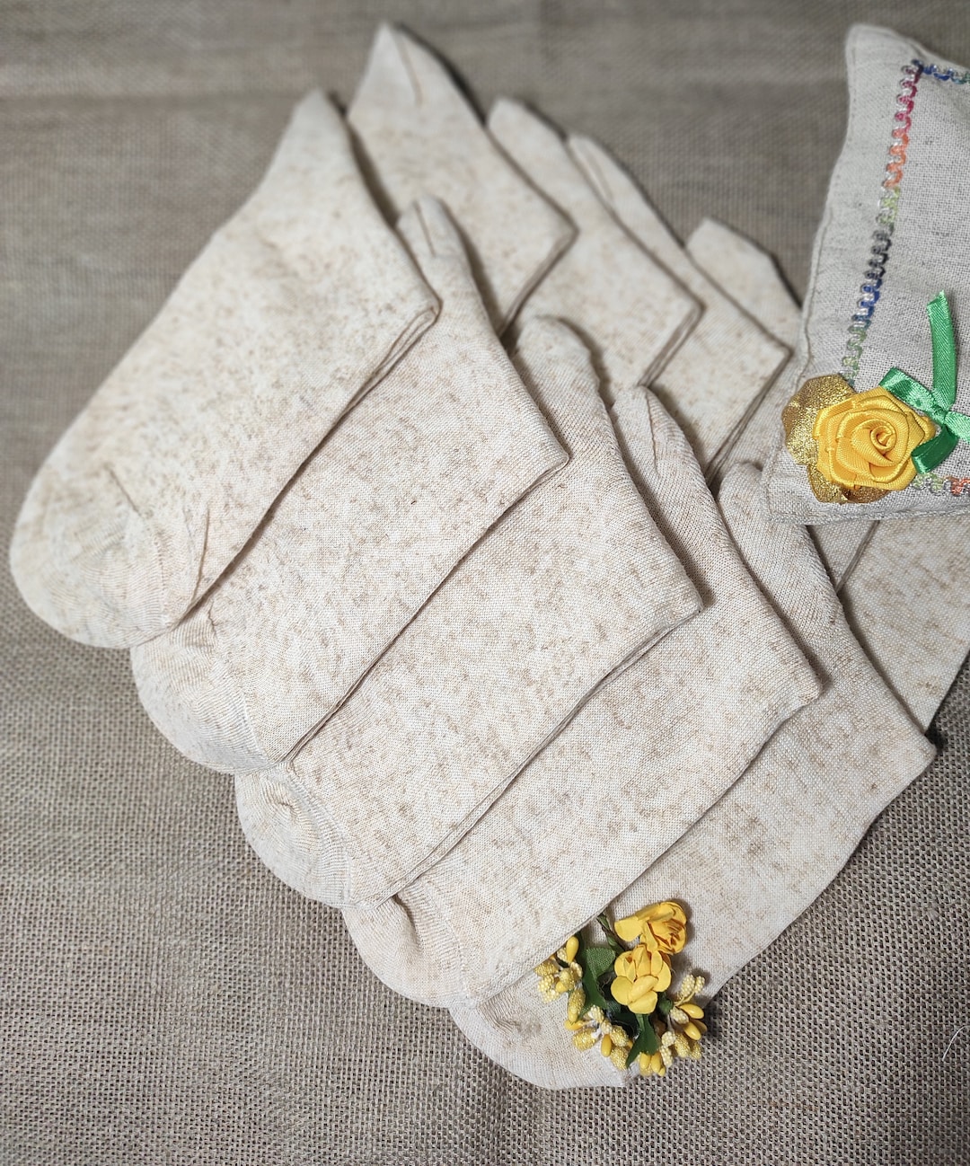 Set 9 Pairs Linen Socks - Linen Yarn - Organic Socks - Etsy