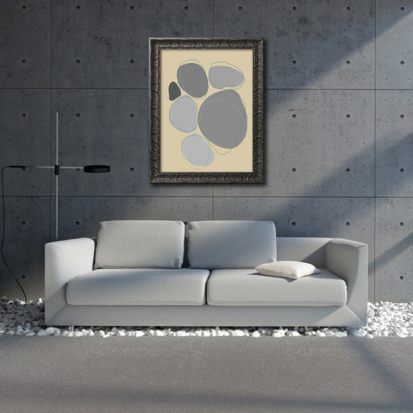 Large Printable Art, Organic Shapes, Nordic Wall Art, Shapes and Forms ...