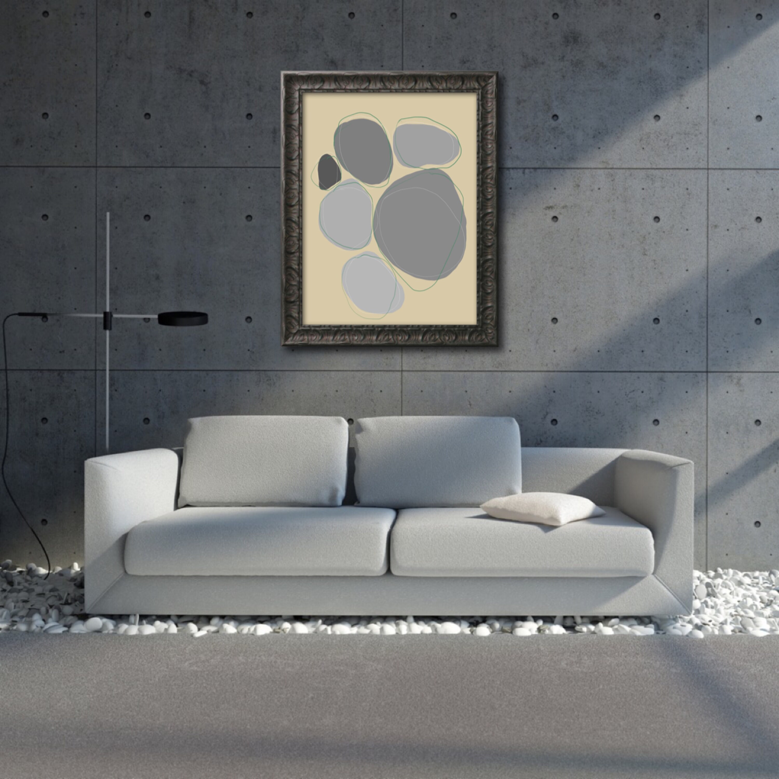 Large Printable Art, Organic Shapes, Nordic Wall Art, Shapes and Forms ...