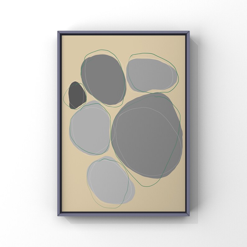 Large Printable Art, Organic Shapes, Nordic Wall Art, Shapes and Forms ...