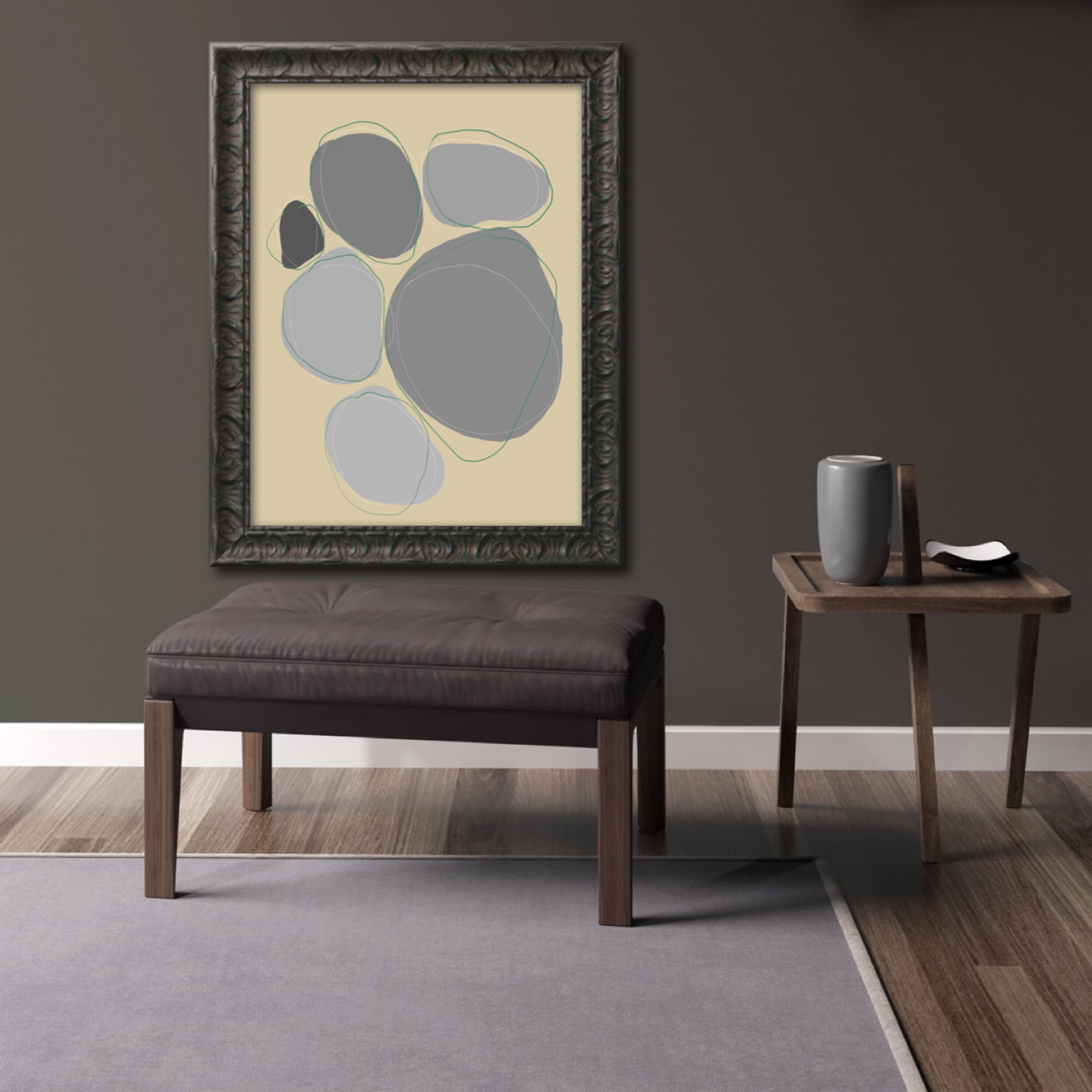 Large Printable Art, Organic Shapes, Nordic Wall Art, Shapes and Forms ...