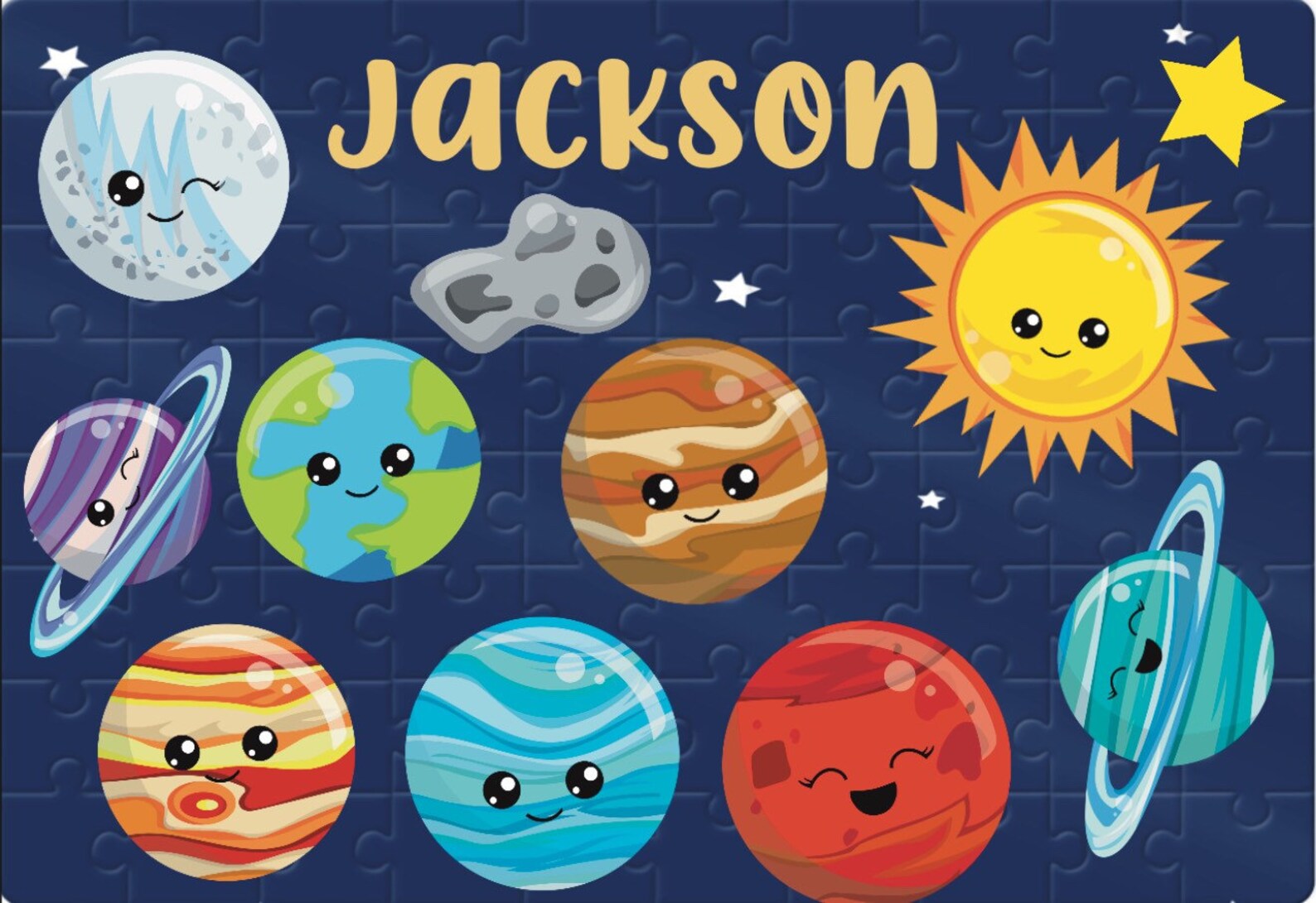 Personalized Planet Puzzle Personalized Kids Puzzle Galaxy - Etsy