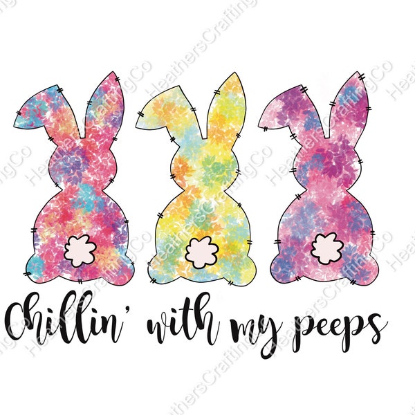 Chillin With My Peeps Svg - Etsy