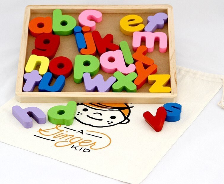 Rainbow Wooden Alphabet and Wooden Numbers Puzzle ,boys and Girls ...