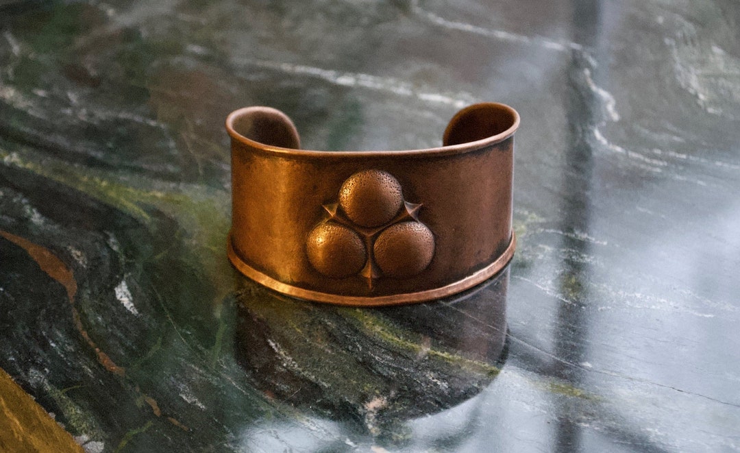 Handmade Copper Cuff Bracelet Warhammer Nurgle Chaos Symbol - Etsy
