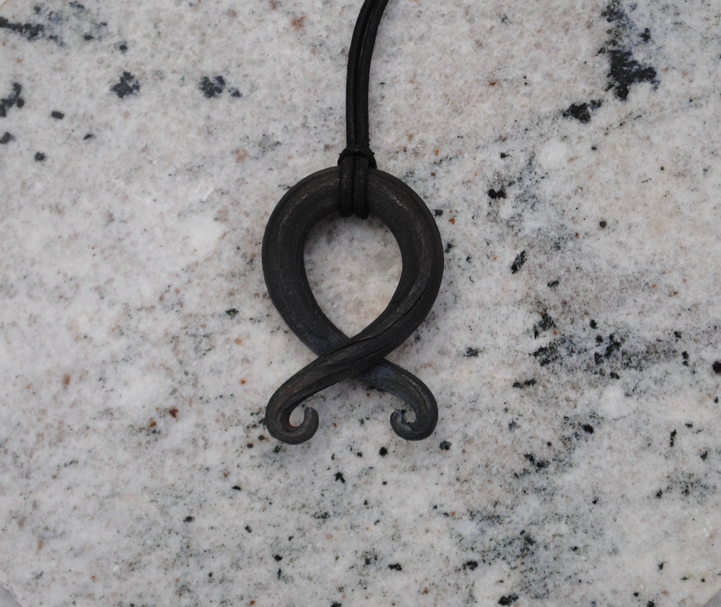 Handmade Forged Wrought Iron Troll Cross Pagan Charm Ward - Etsy