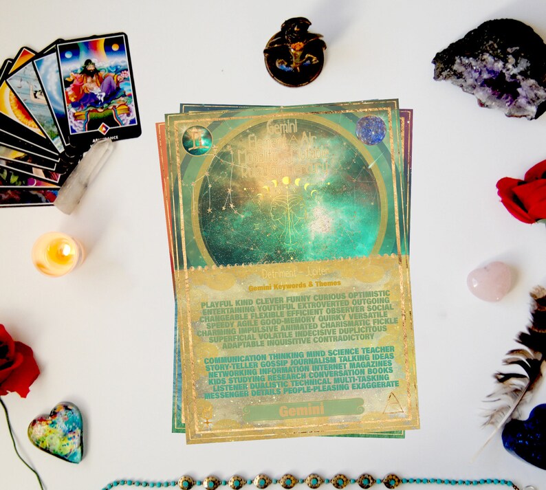 Zodiac Sign Cheat Sheets Learn Astrology Basics Birth Chart Reading ...