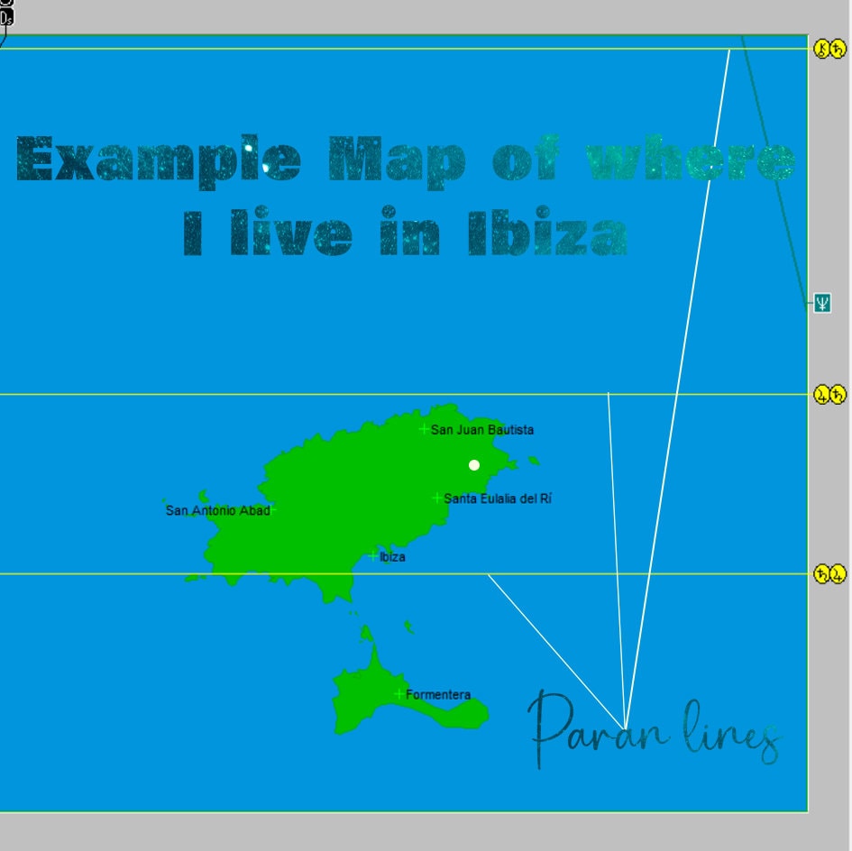 Astrocartography Map of Paran Lines for Your Chosen Location Locational ...