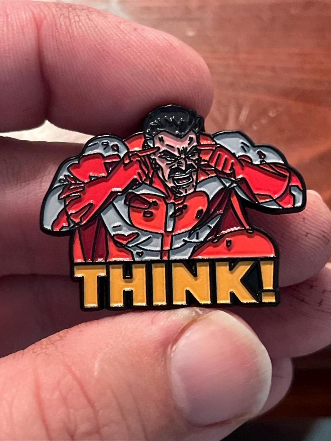 Invincible THINK Meme 1.5” Enamel Pin! - Etsy