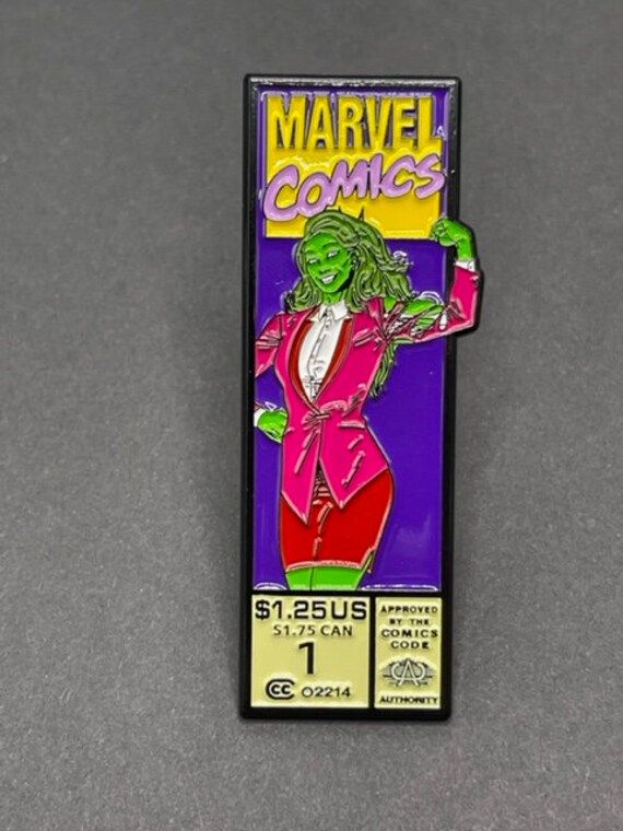 She-hulk 3 Marvel Comics Corner Box Enamel Pin - Etsy