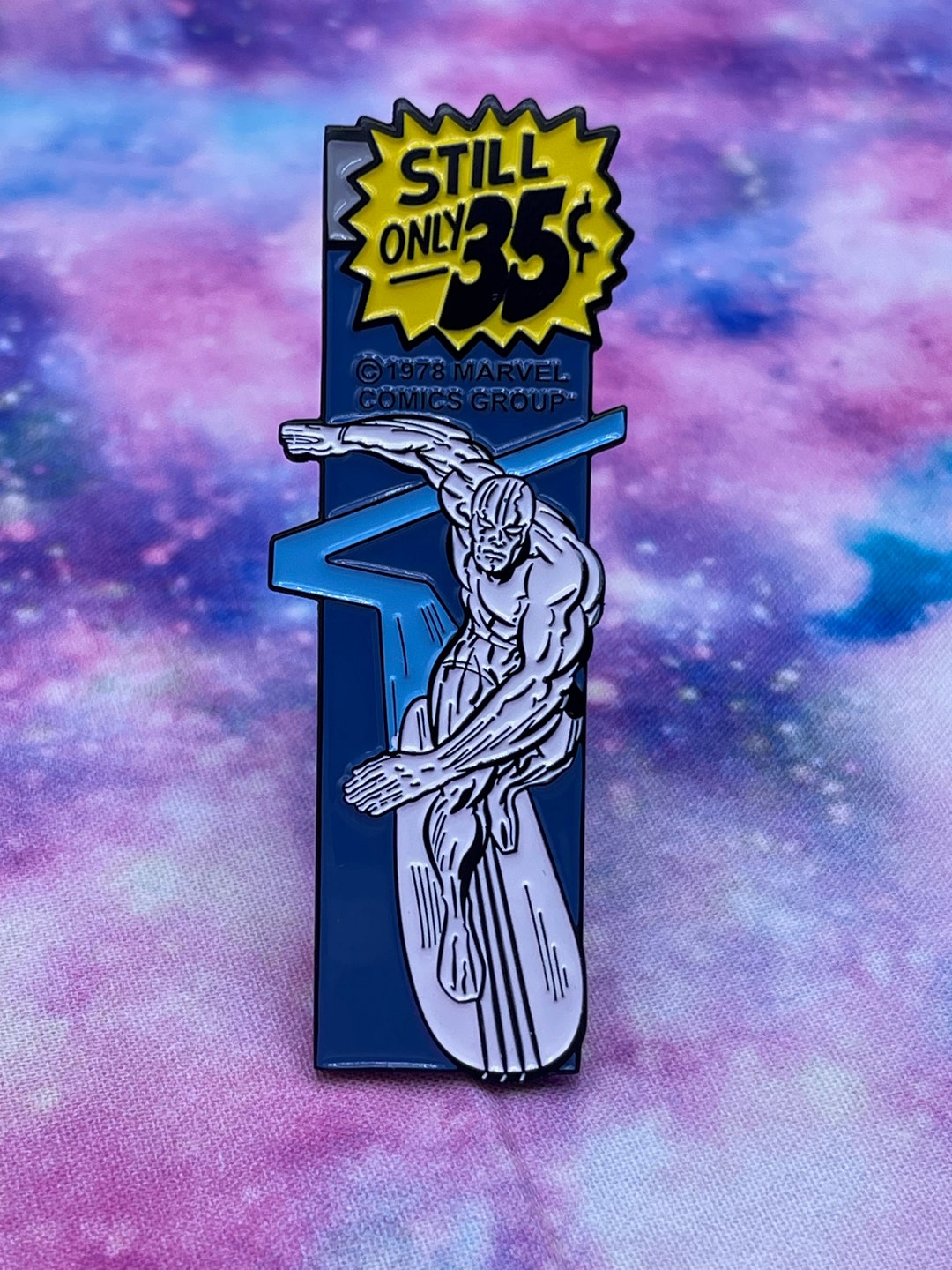 Silver Surfer 3" Marvel Comics Enamel Pin! Galactus’ Herald Fantastic ...
