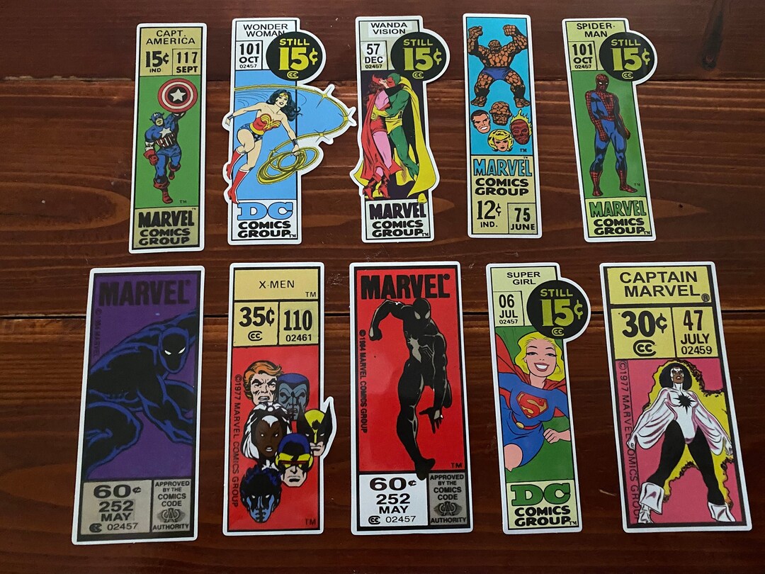 Marvel Corner Box Sticker Set 1 5 Decal Stickers Spider-man X-men the ...