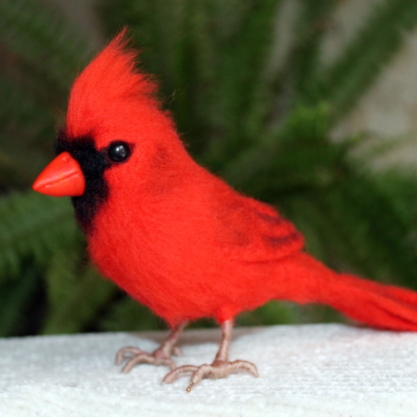 Needle Felt Cardinal - Etsy