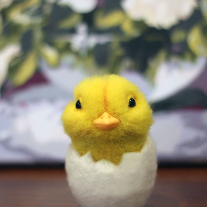 Needle Felted Chick - Etsy