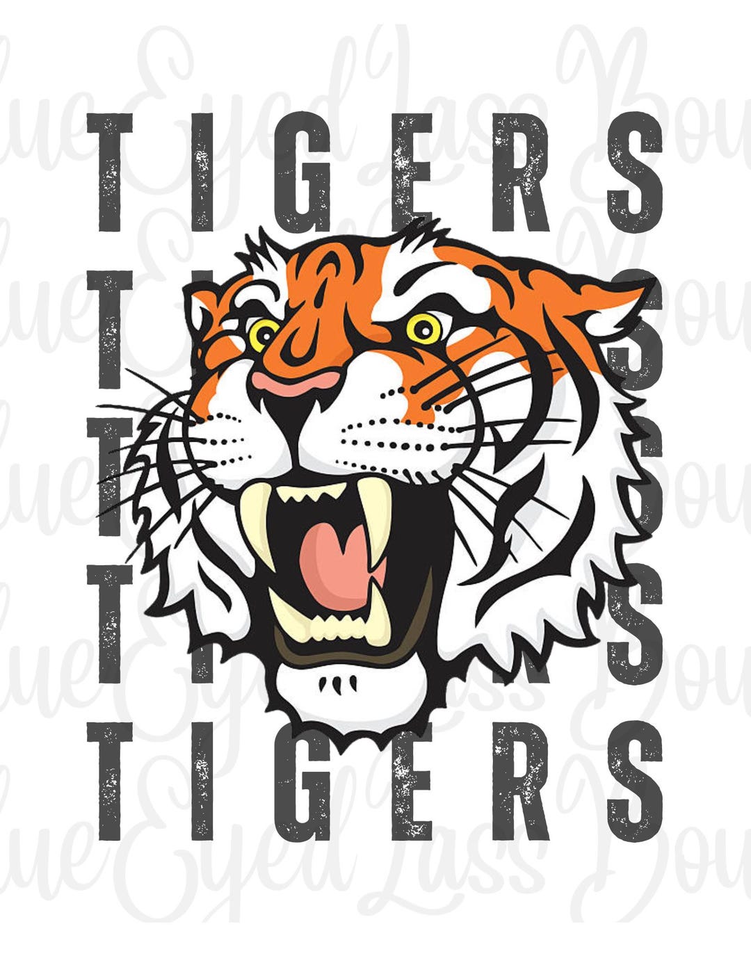 Digital PNG File Tiger Football Printable Clip Art Sublimation Design ...