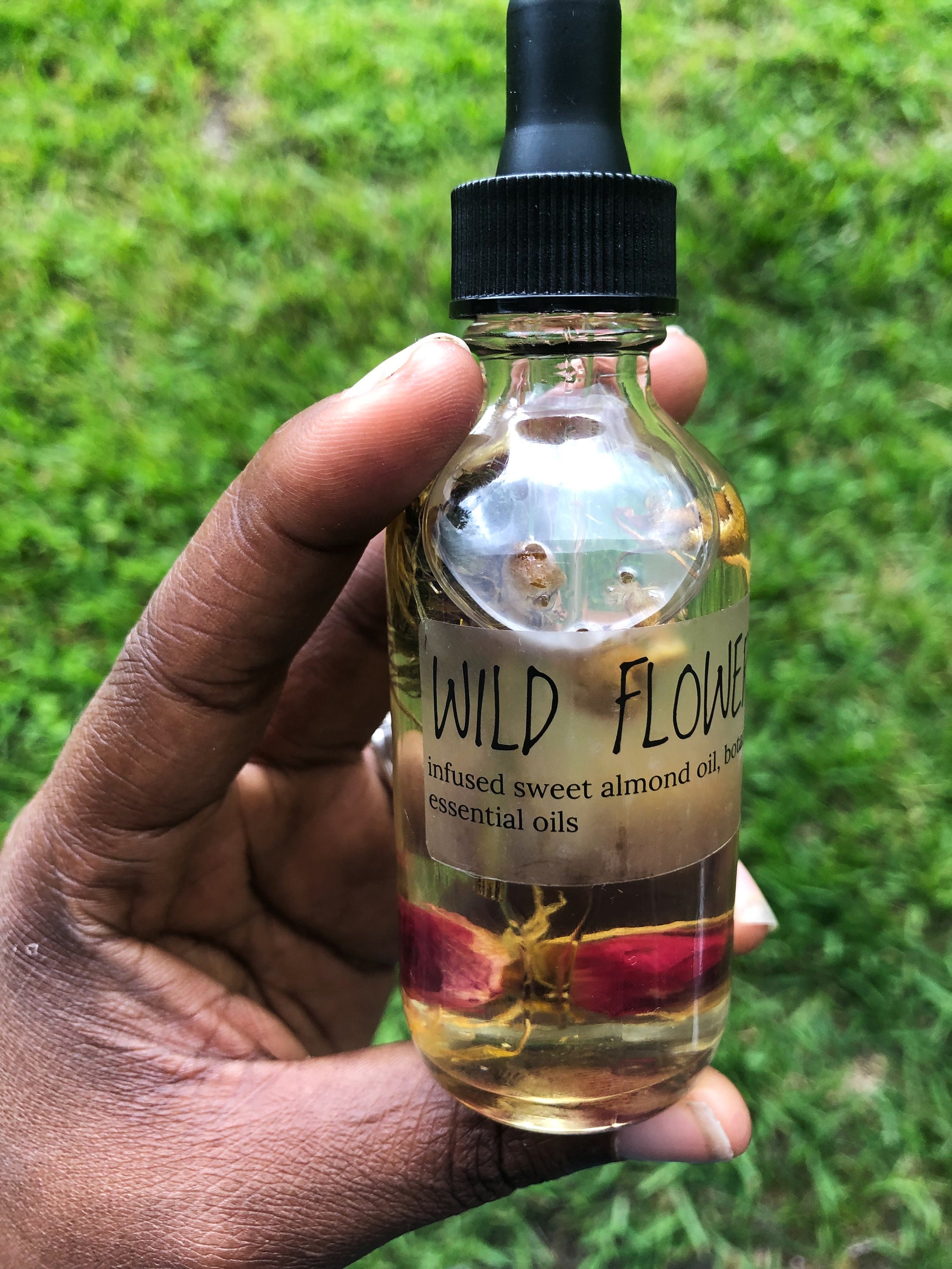 Wild Flower Body Oil Infused Body Oil Essential Oils | Etsy