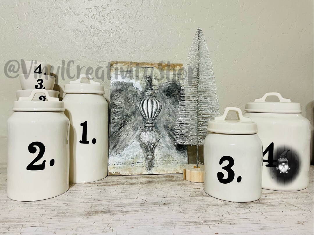 Large Number Decal Set - Etsy