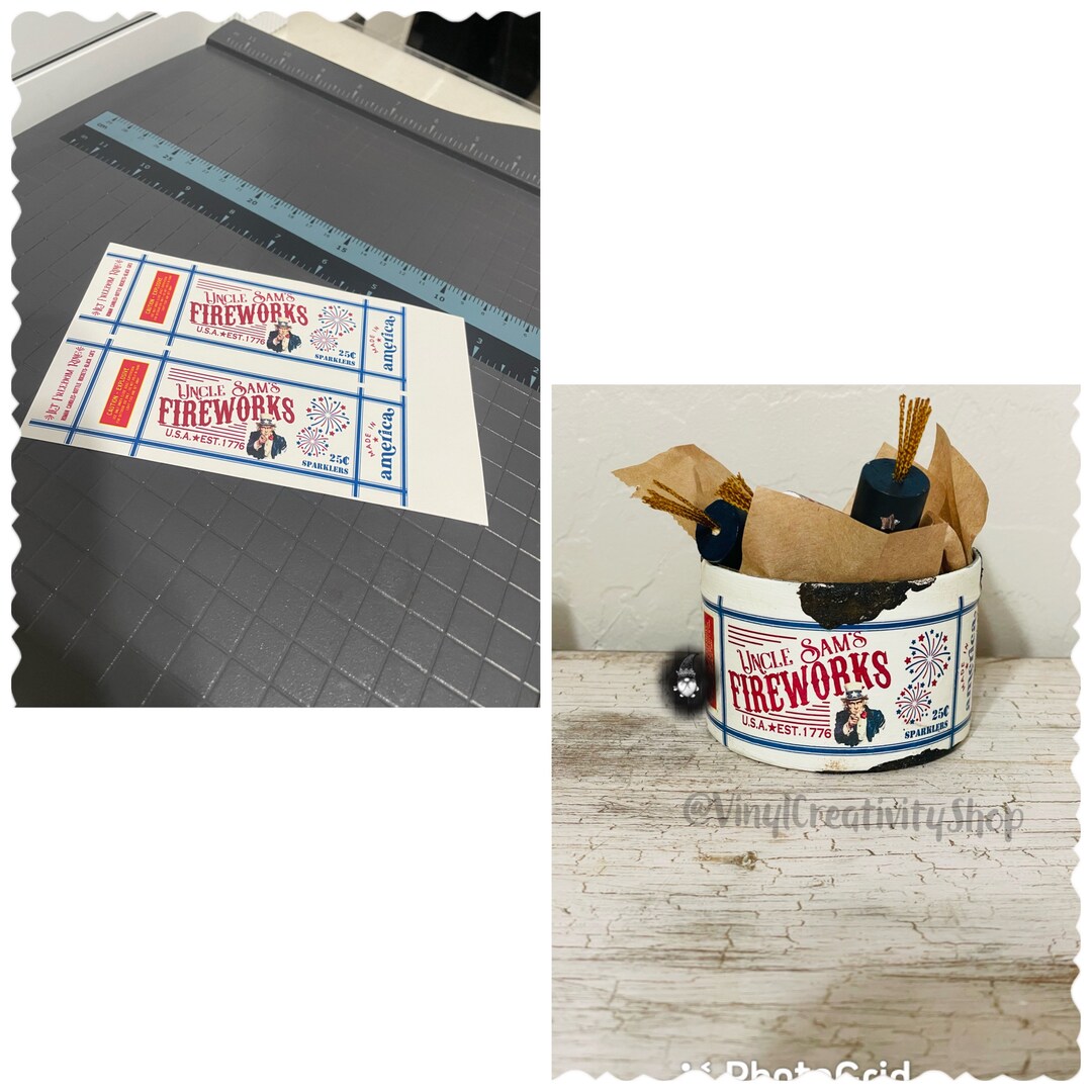 Firework Tin Decal - Etsy