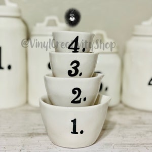 Large Number Decal Set - Etsy