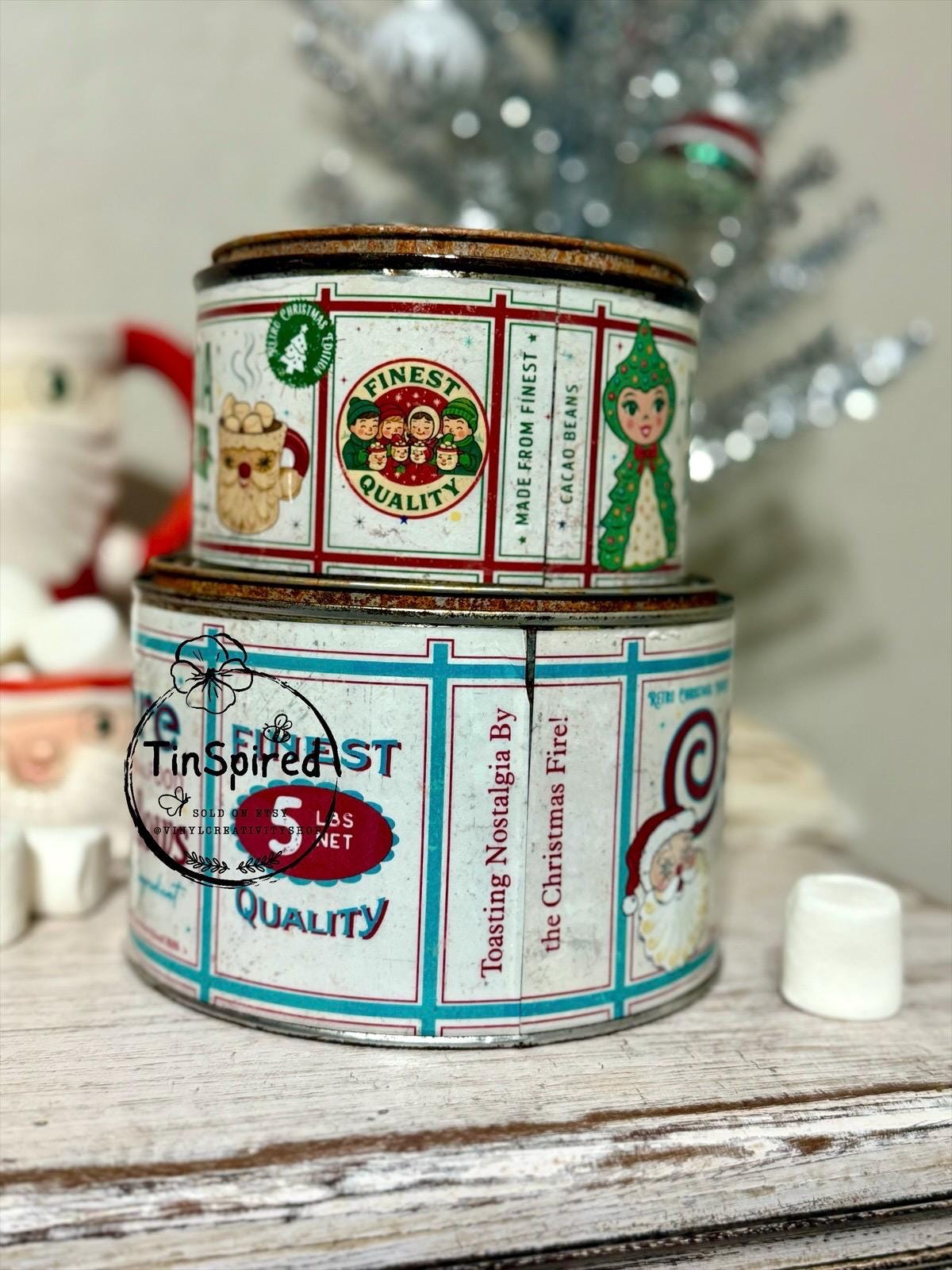 Vintage Campfire Marshmallows & Hot Cocoa Powder Tin Set – Retro ...