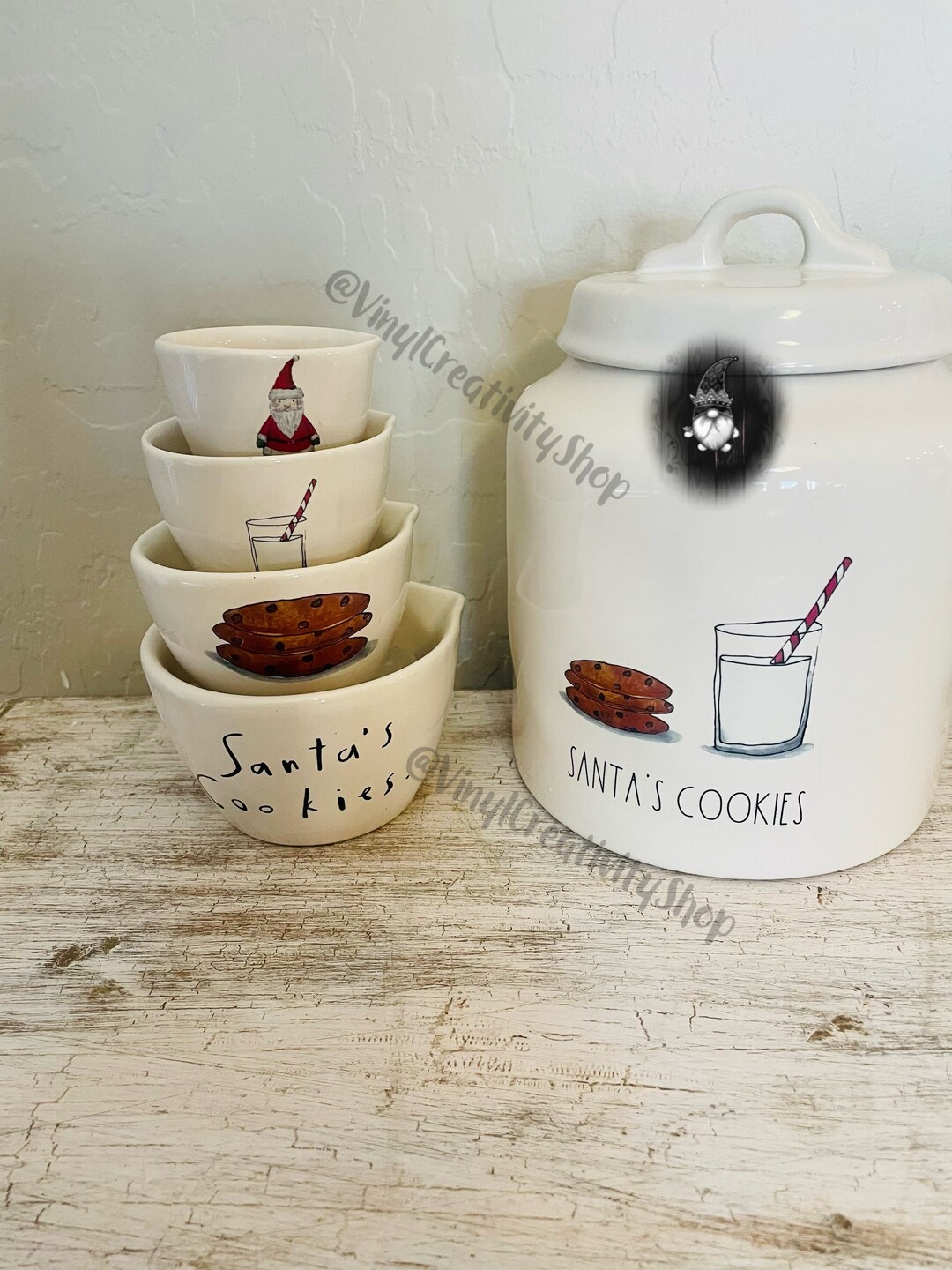 Santas Cookies Decals Set - Etsy