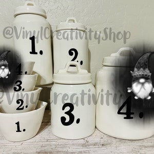 Large Number Decal Set - Etsy