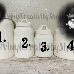 Large Number Decal Set - Etsy