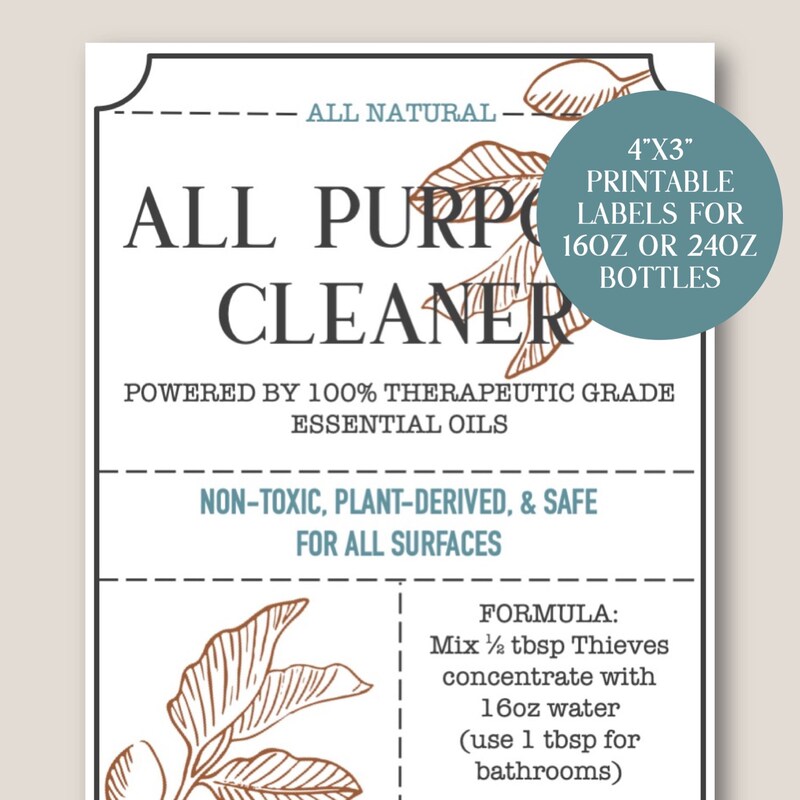 Young Living Labels - Etsy