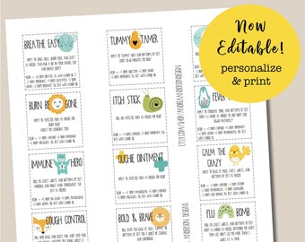 DOTERRA Baby Blends PRINTABLE Roller Bottle Labels, Doterra Label ...