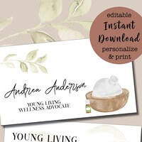 PRINTABLE YOUNG LIVING Fall Watercolor Postcard, Essential Oil Postcard ...