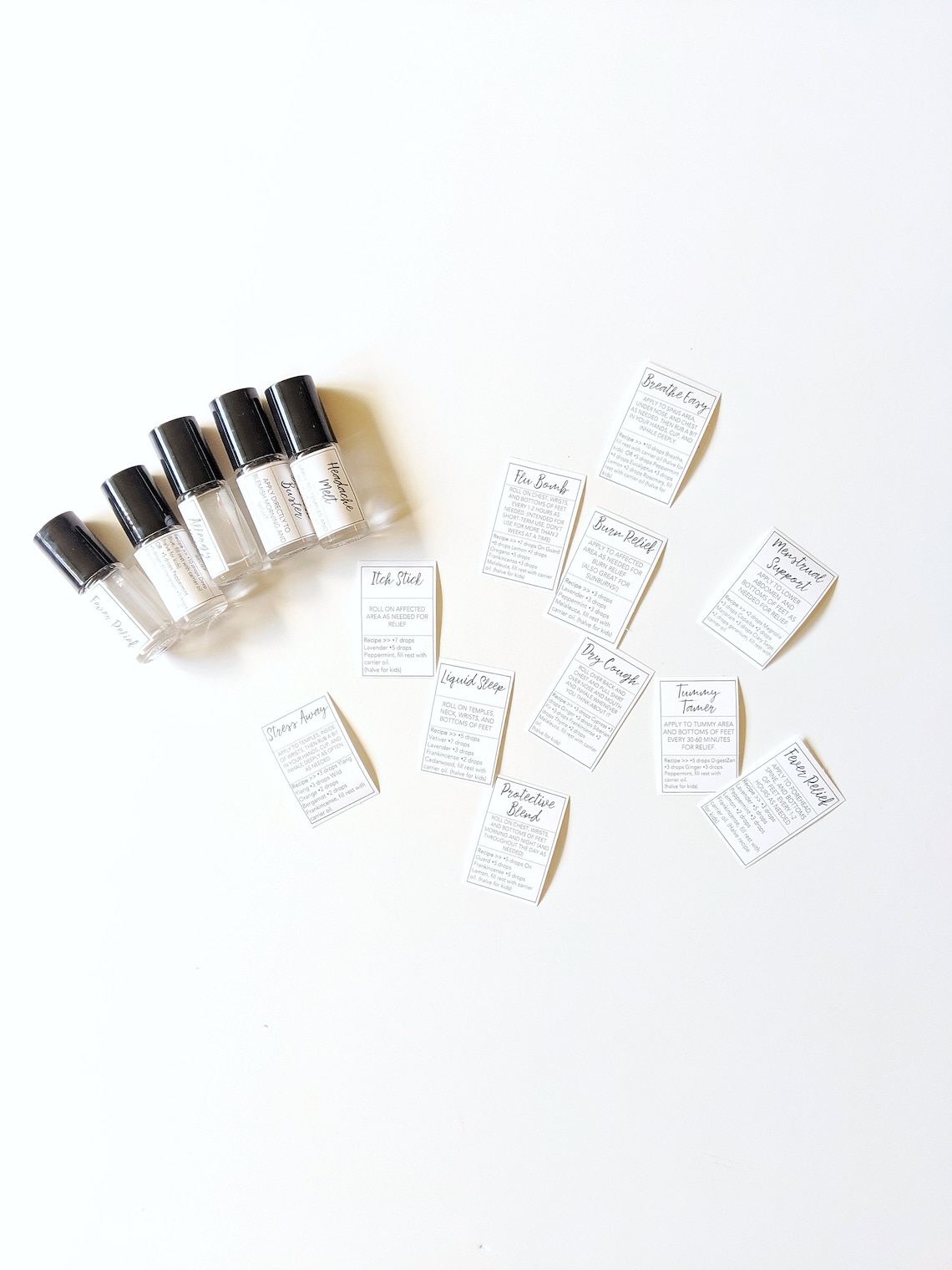 PRINTABLE DOTERRA 5ml Essential Oil Roller Bottle Labels for | Etsy