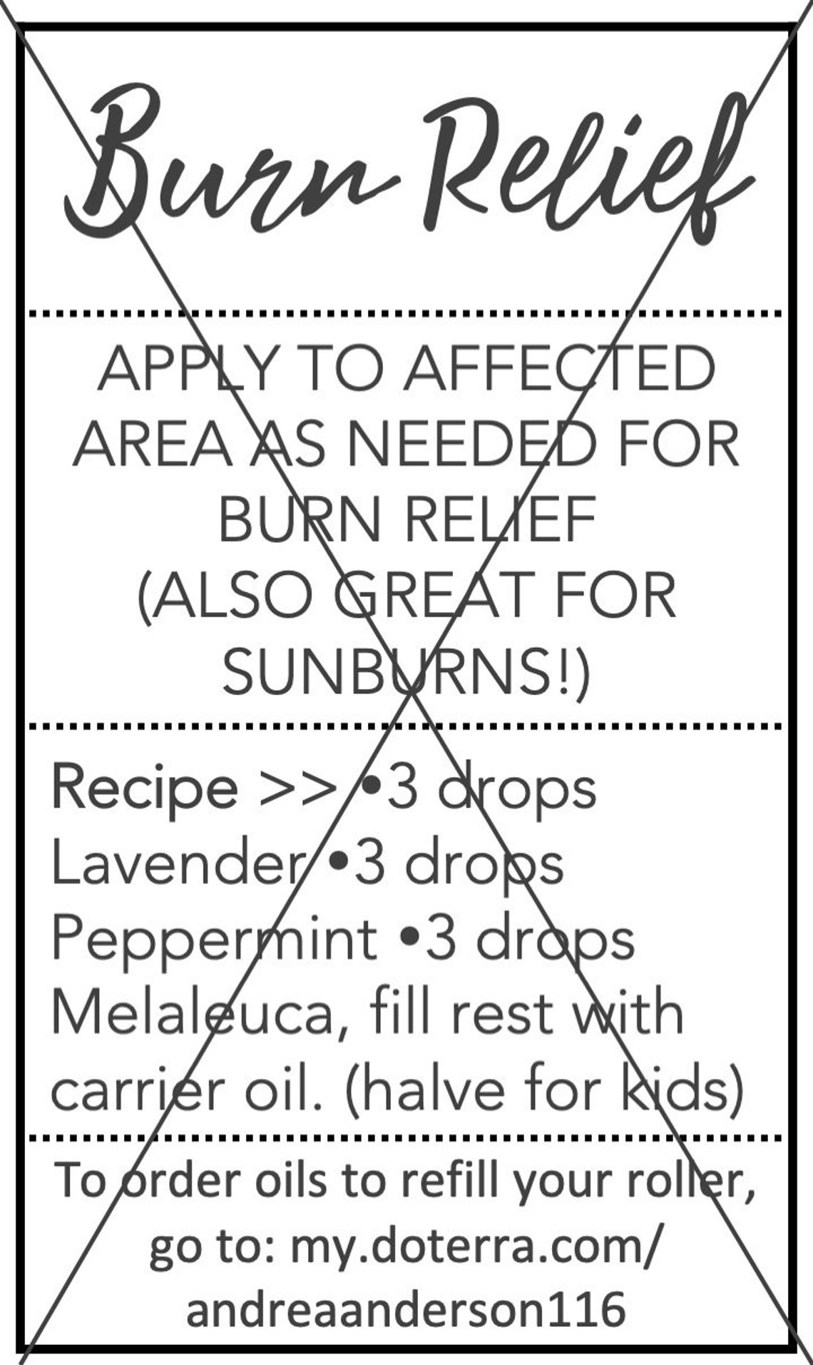 PRINTABLE DOTERRA 5ml Essential Oil Roller Bottle Labels for | Etsy