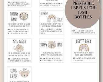 DOTERRA Kids Printable Blends Roller Bottle Labels, Doterra Label ...