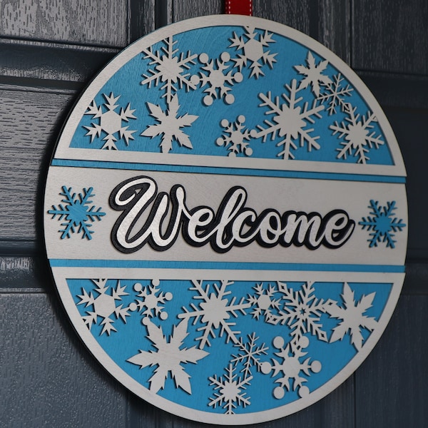 Round Welcome Sign - Etsy