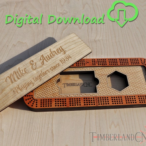 Cribbage Board With Storage SVG Laser Cutting File - Etsy
