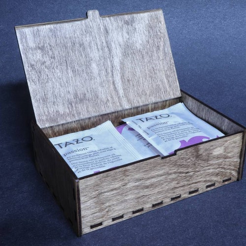 Coffe Box Laser Cut File Tea Box SVG File Glowforge Sugar - Etsy