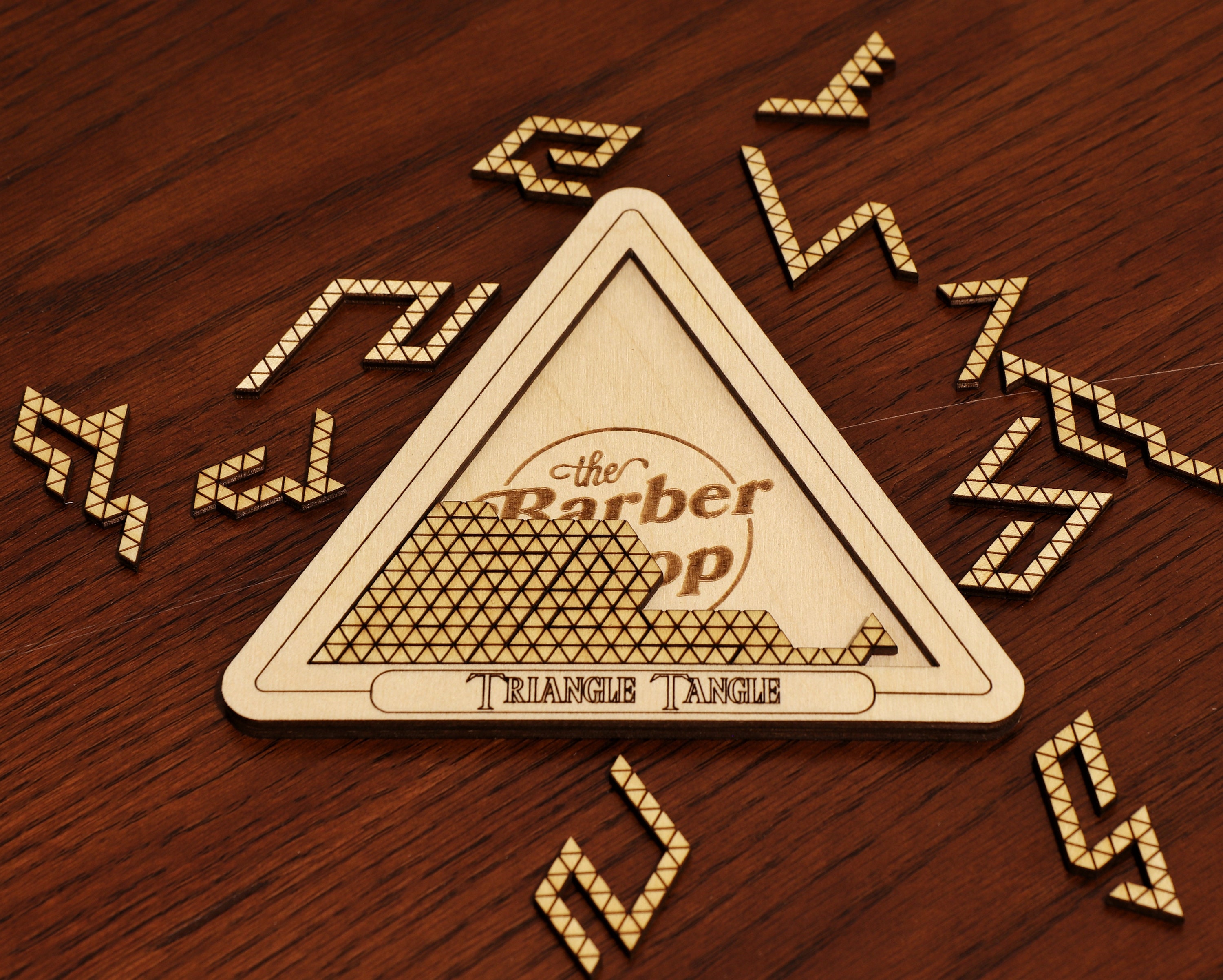 Triangle Puzzle Tangle Jigsaw Puzzle SVG Laser Cutting - Etsy