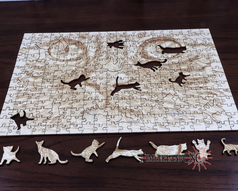 Cat Jigsaw Puzzle, Cat Shapes, SVG, Laser Cutting File - Etsy