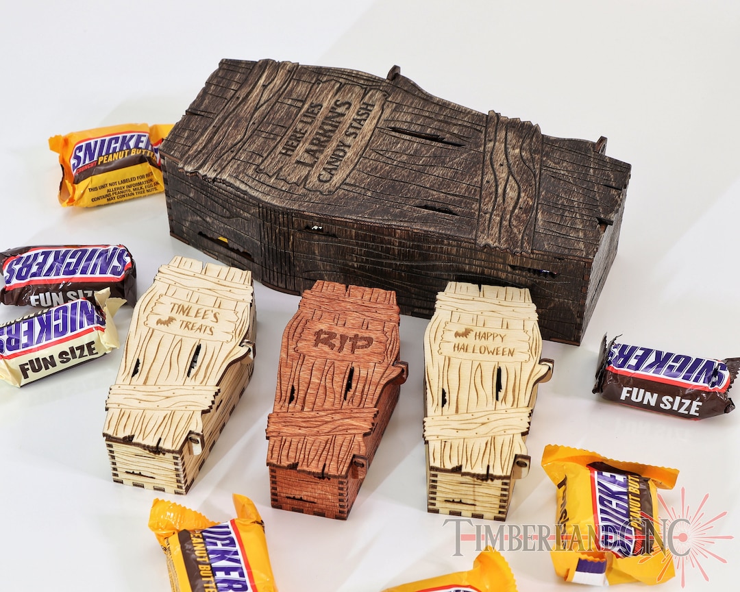 Coffin Candy Box, Two Sizes, Laser Cutting File. Halloween SVG - Etsy