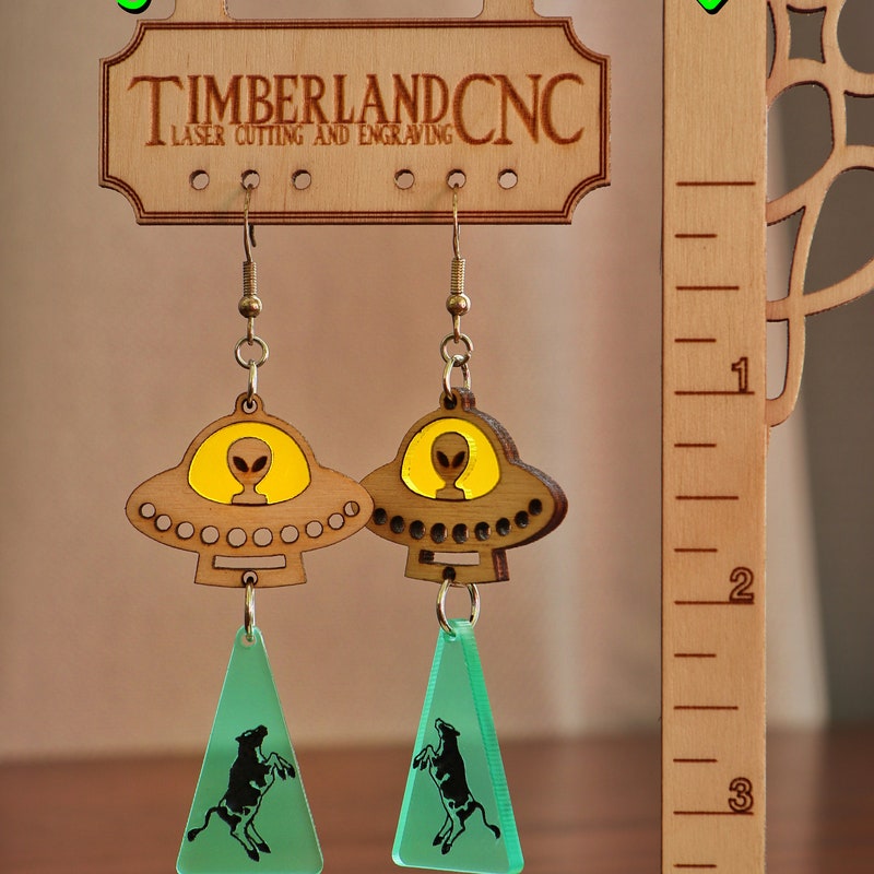 Alien Ufo Earrings - Etsy