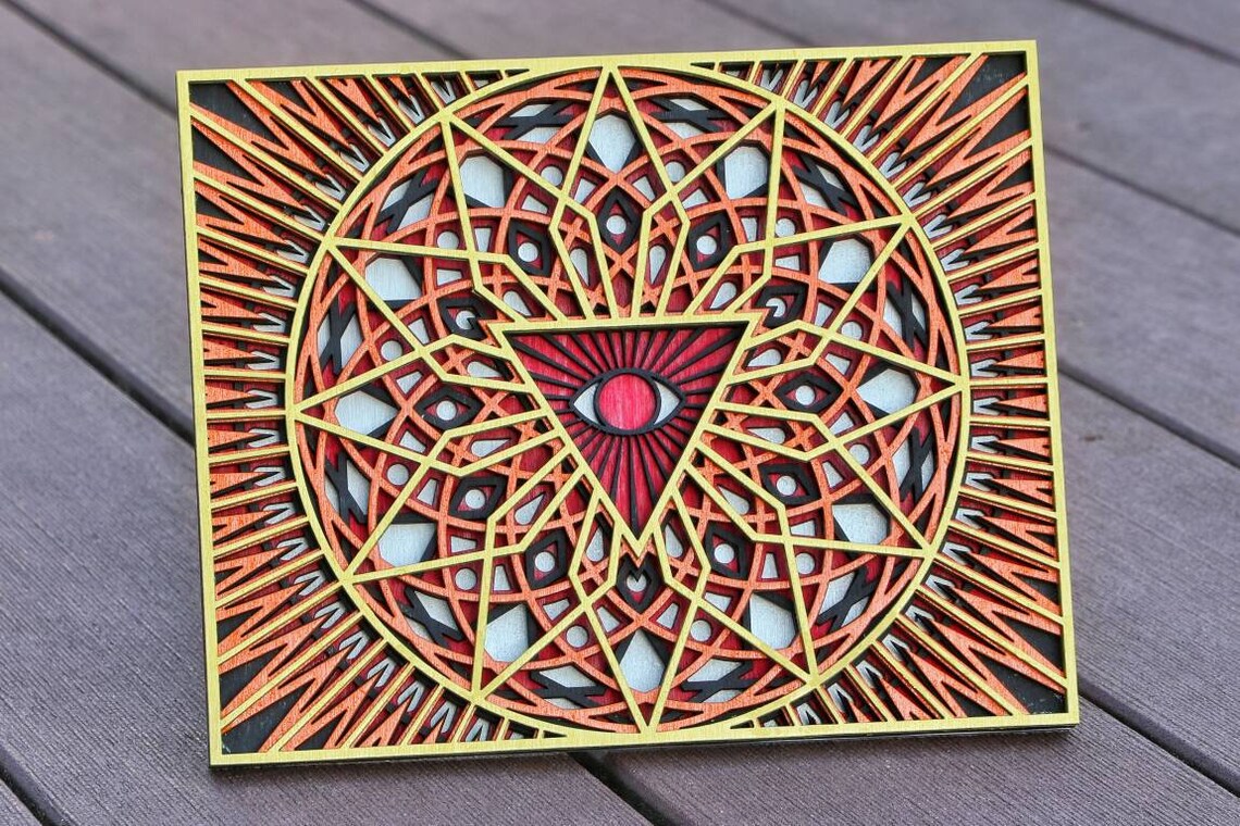 Multi Layer Mandala SVG. 5 Layers. Cutting File - Etsy