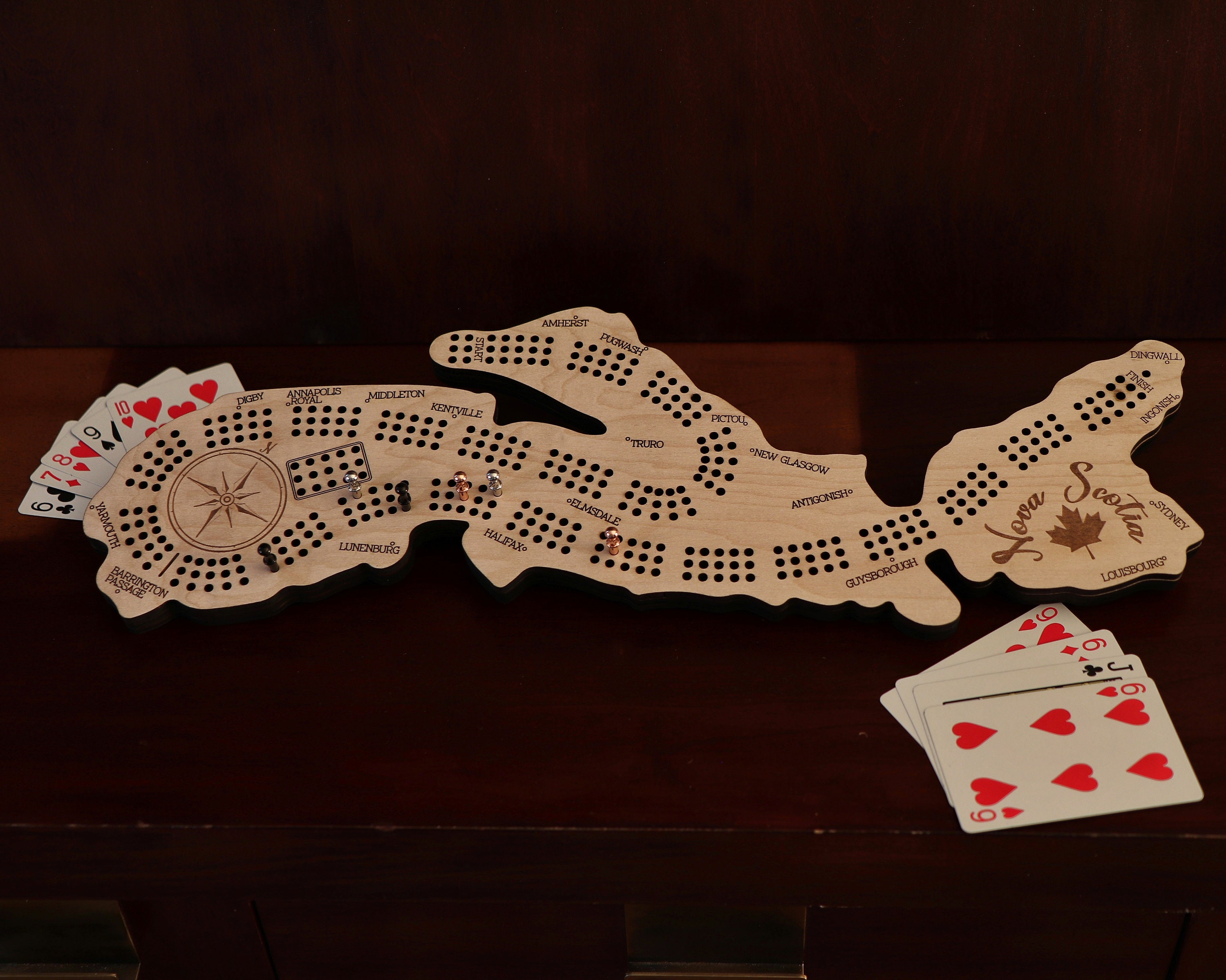 Nova Scotia Cribbage Pattern SVG Laser/cnc Cutting File - Etsy Canada