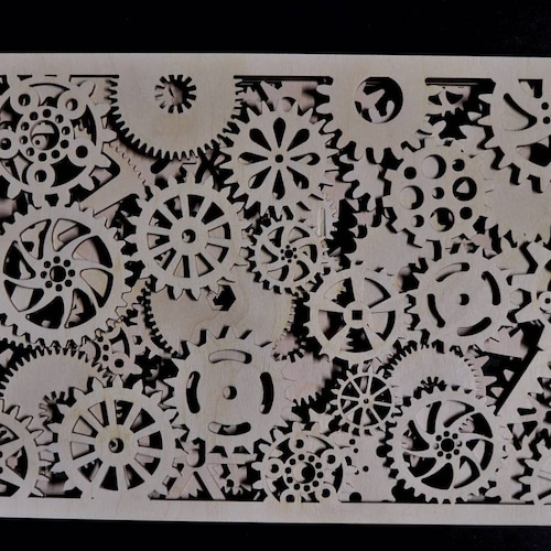 Gears Cogs Steampunk Layered Mandala SVG DXF Cutting File | Etsy