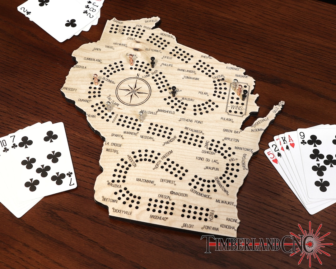 Wisconsin Cribbage Pattern, SVG, Laser/cnc Cutting File - Etsy