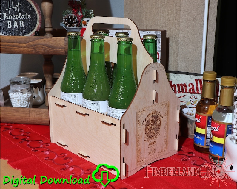 Six Pack Caddy, SVG, Laser Cutting File, Glowforge - Etsy