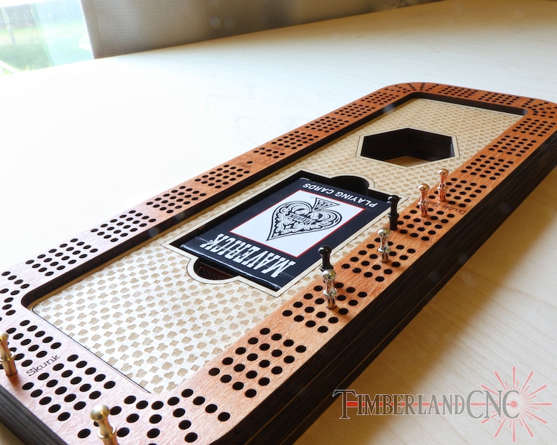 Cribbage Board With Storage SVG Laser Cutting File - Etsy