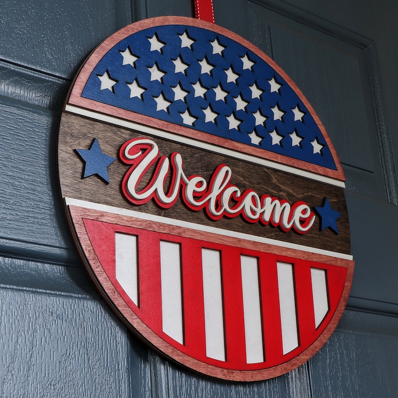 Laser Cut Welcome Sign - Etsy