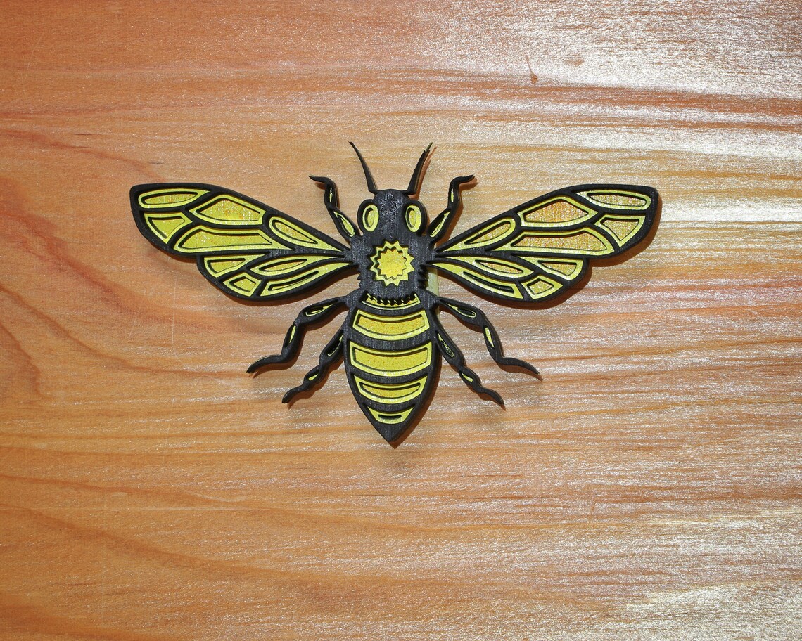 Abeja y Panal SVG DXF Archivo de Corte | Etsy