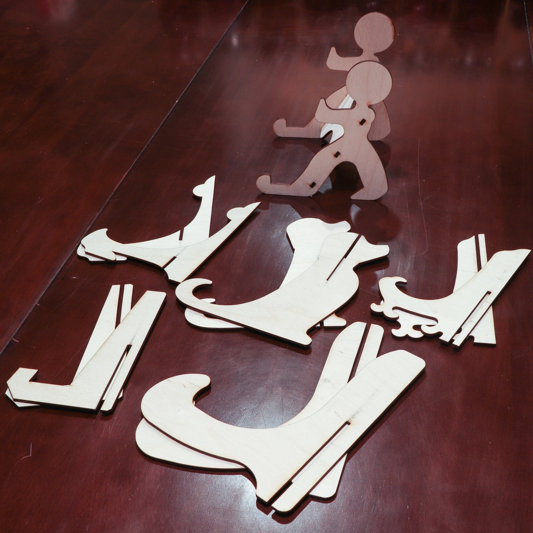 Easel Laser Cut File: 6 Designs, Glowforge SVG DXF (digital Download ...
